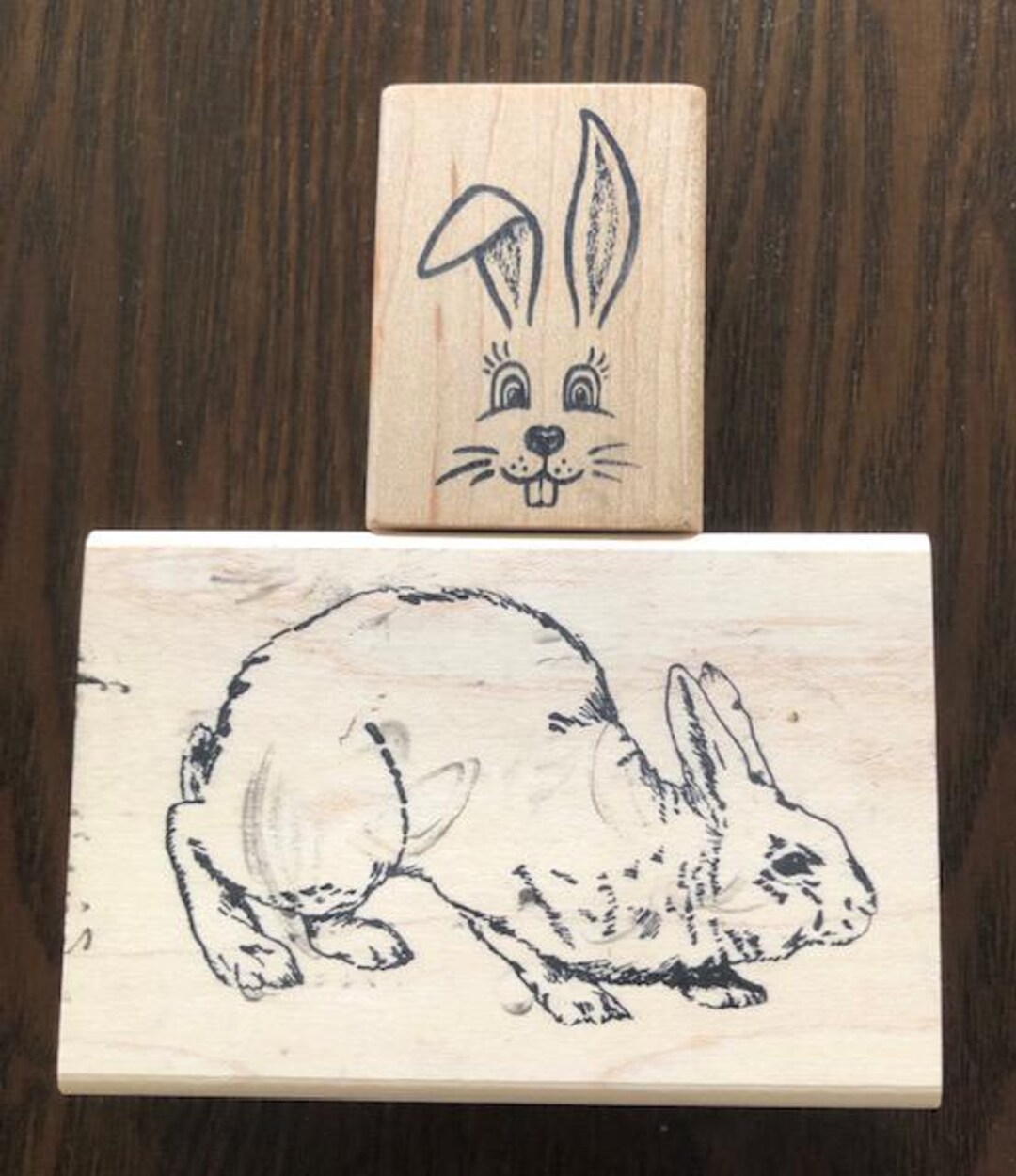 Bunny Rabbit Rubber Stamps - Etsy