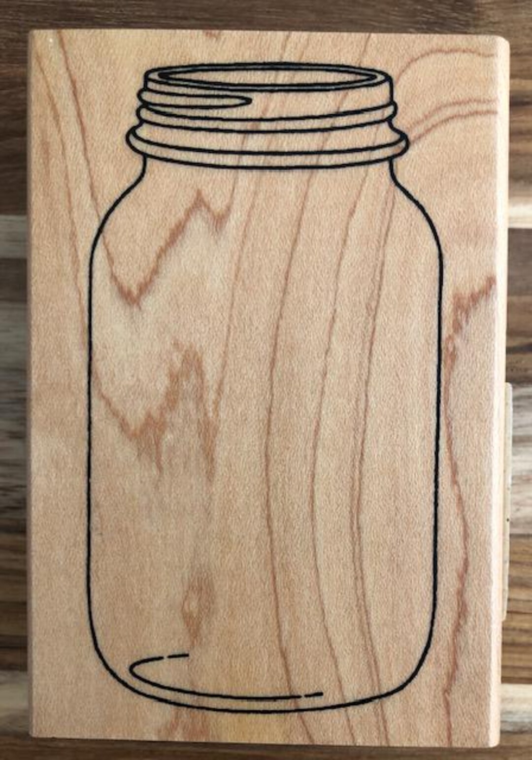 Mason Jar Rubber Stamp - Etsy