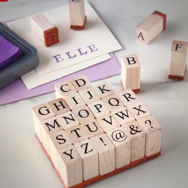 Alphabet Stamps - Etsy