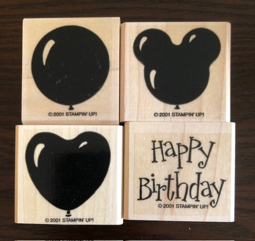 Birthday Rubber Stamp Sets - Etsy