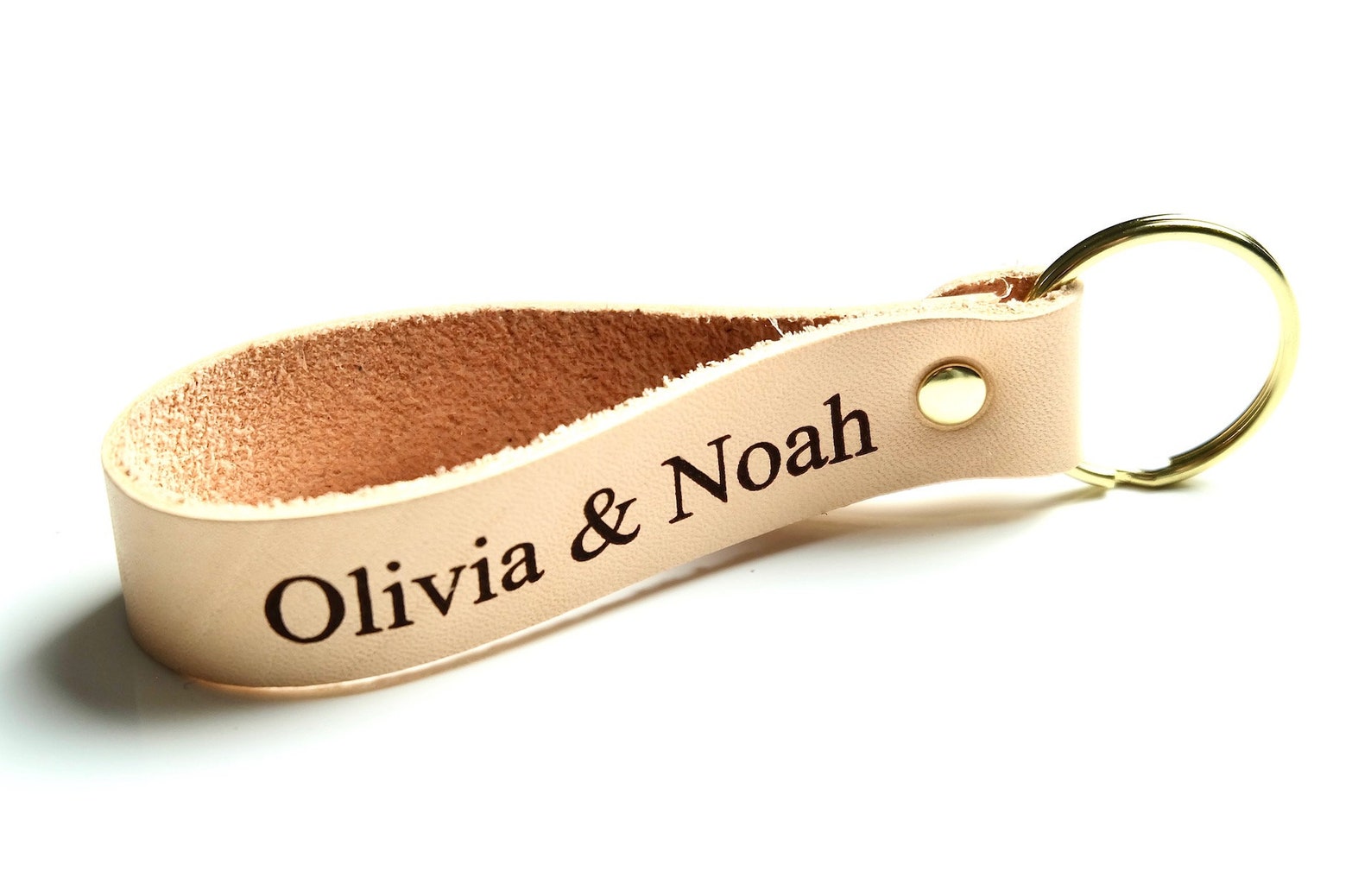 Personalized Leather Keychain, Keychain for Women, Boyfriend, Men ...