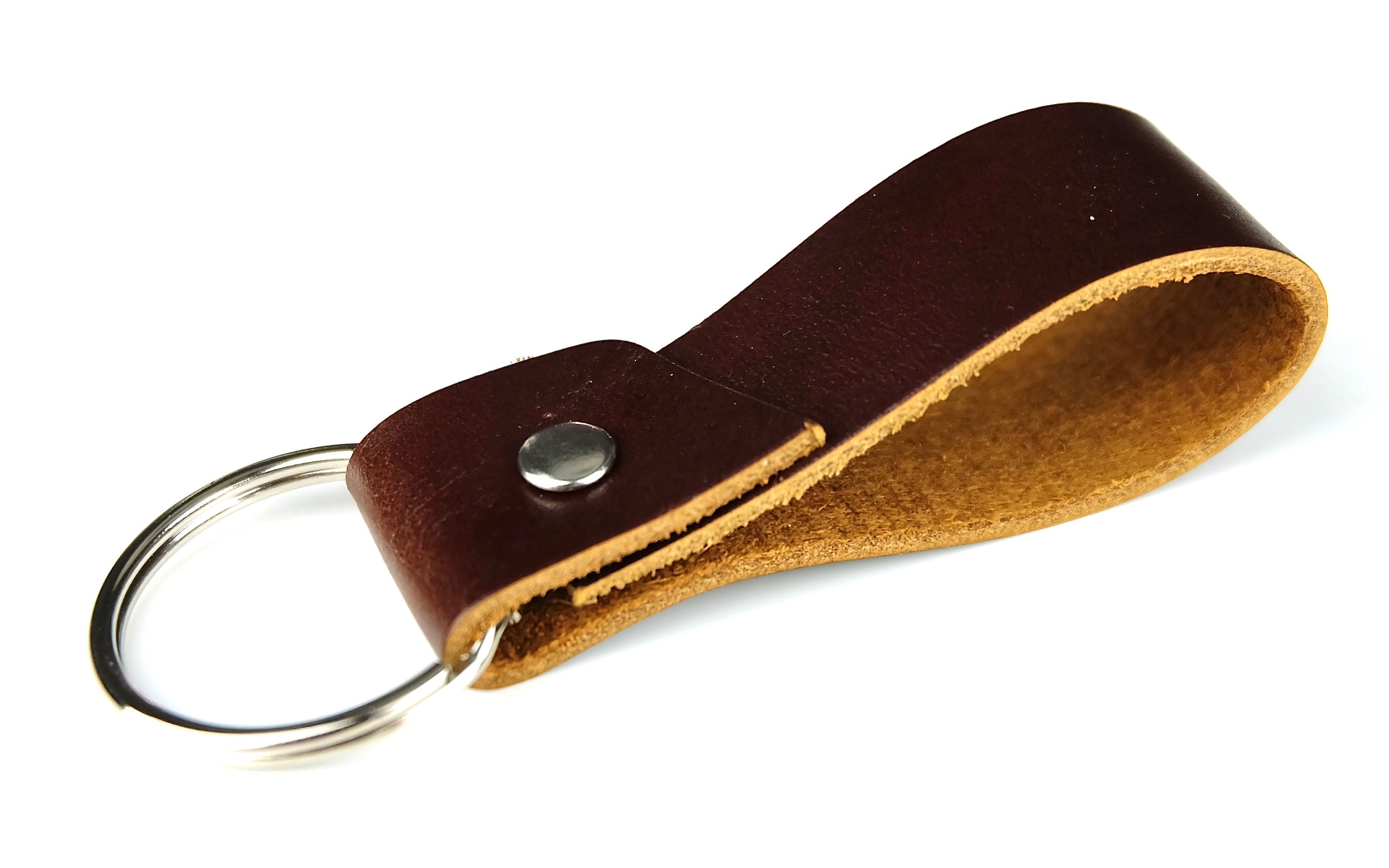 Personalized Leather Keychain. Custom Leather Keychain. | Etsy