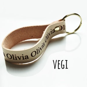Personalized Leather Keychain, Custom Keychain, Monogrammed Keychain ...