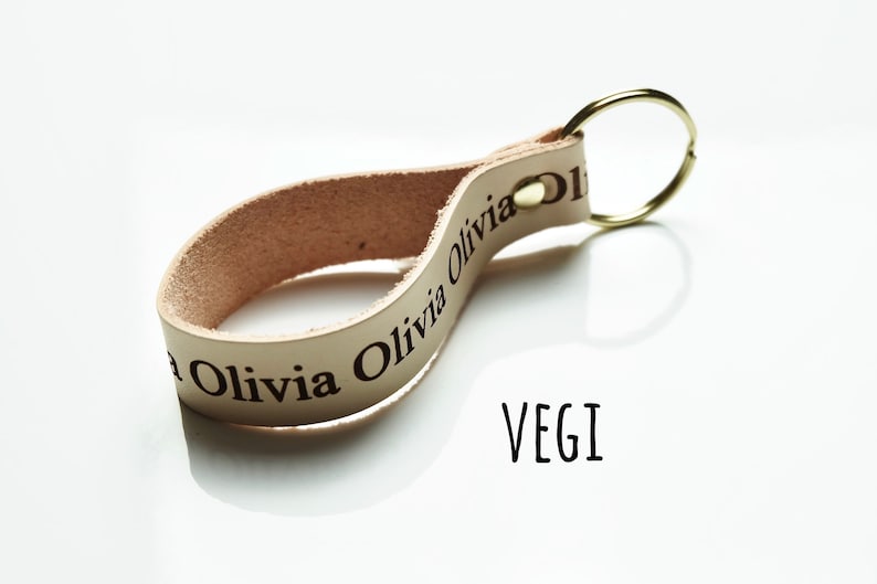 Personalized Leather Keychain Custom Keychain Monogrammed - Etsy