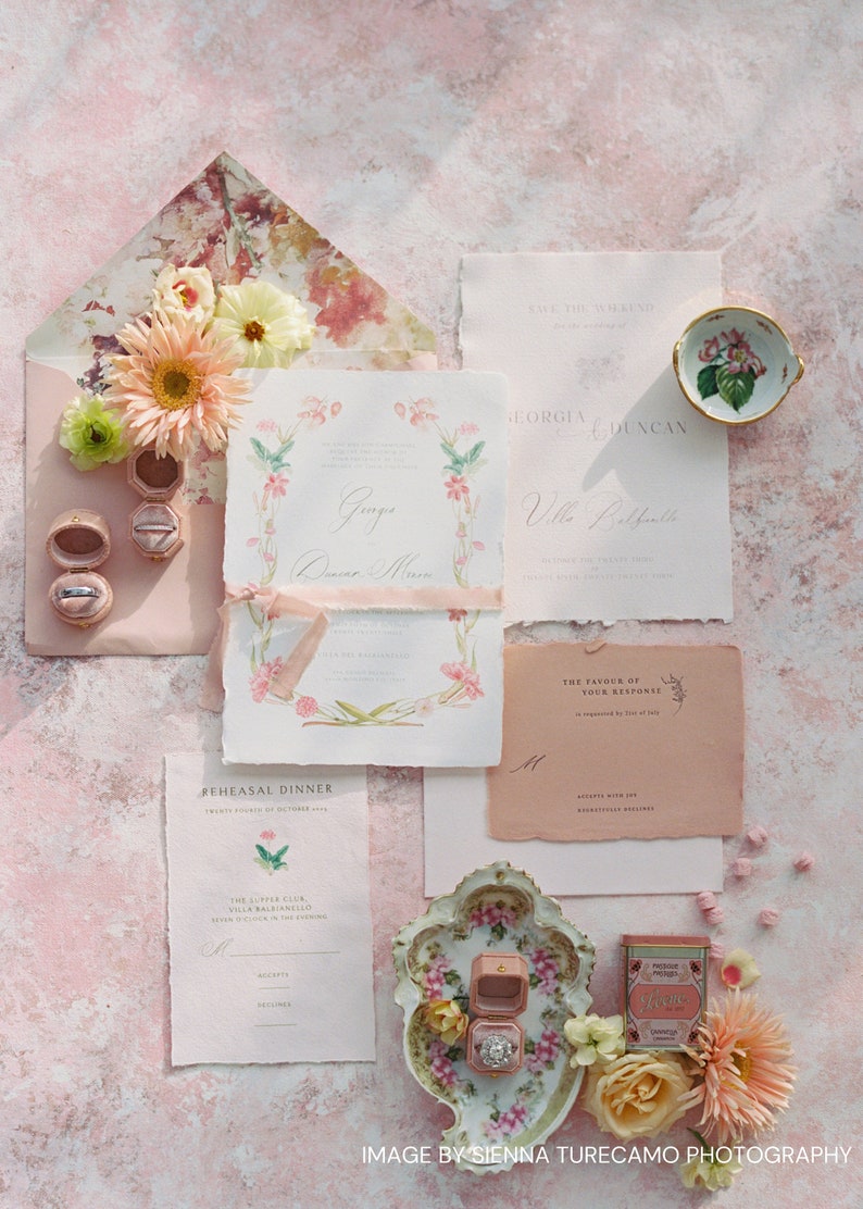 Ciao Bella Palette Flat Lay Styling Mat - Hand Painted, Rollable ...