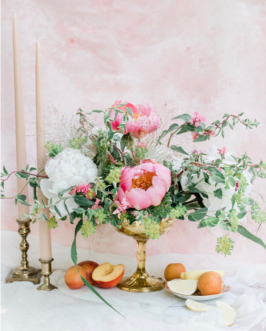 Amalfi Palette Flat Lay Styling Mat - Hand Painted, Rollable Styling ...