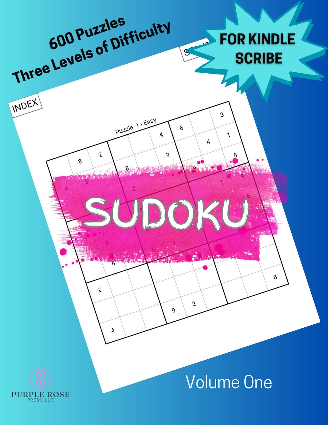 Ultimate Sudoku Collection 600 Puzzles for Kindle Scribe Easy, Medium ...