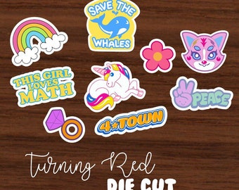 Turning Red Stickers - Etsy