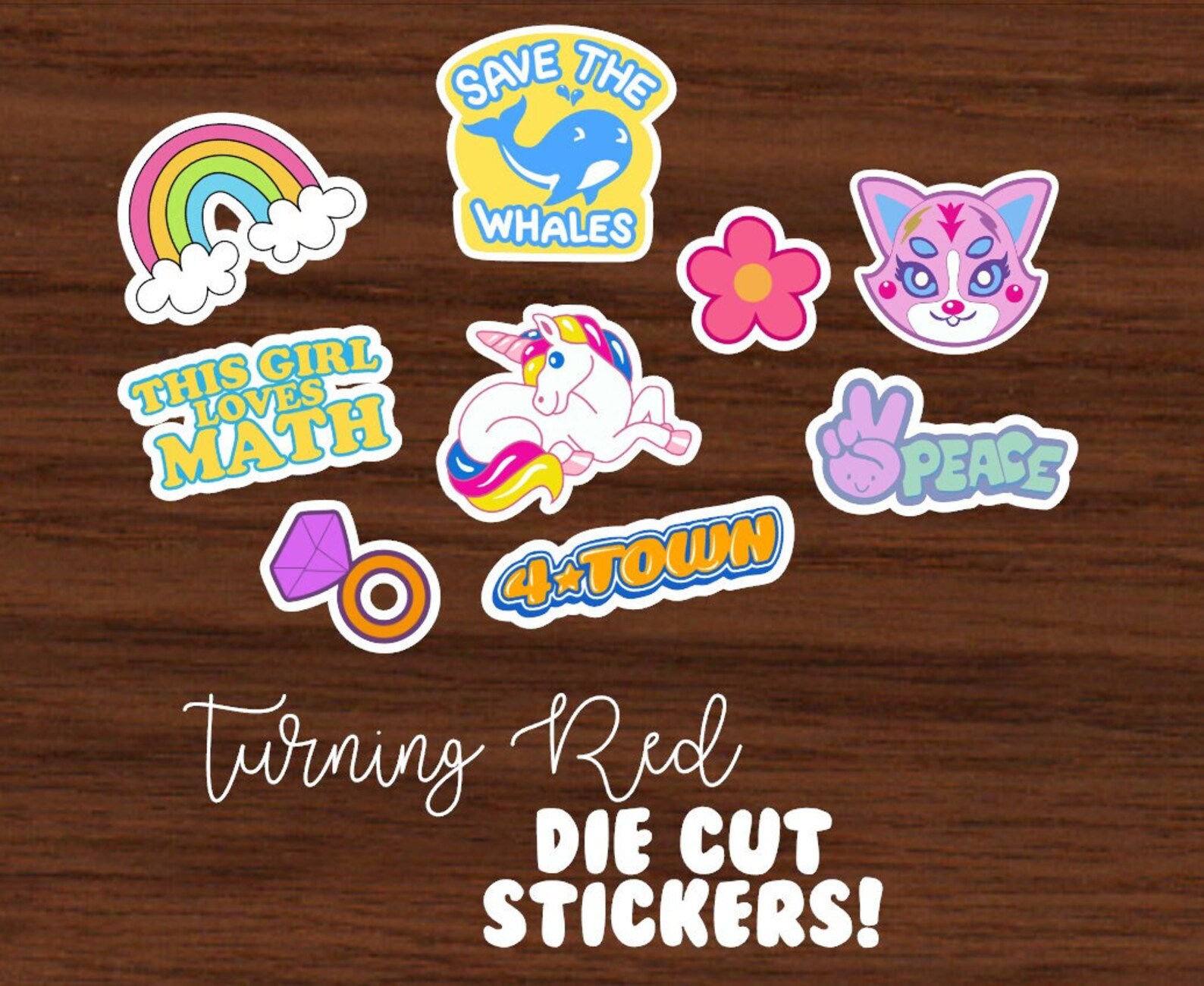 Turning Red Die Cut Sticker Pack Turning Red Stickers | Etsy