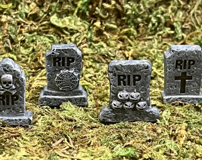 Miniature Tombstones Six Included Miniature Cemetery Miniature ...