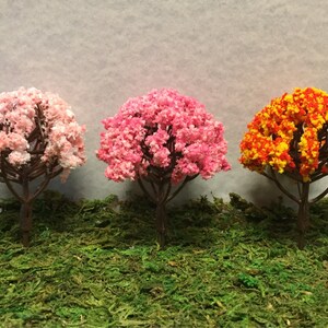 Miniature Spring Trees Your Color Choice Outdoor | Etsy
