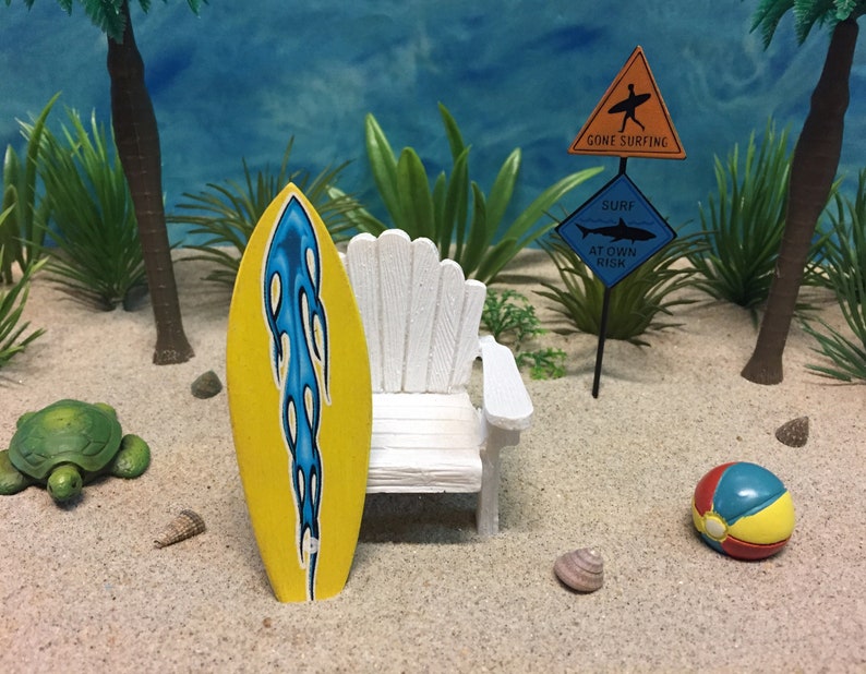 Miniature Surfboard - You Choose Style - Miniature Beach - Beach ...