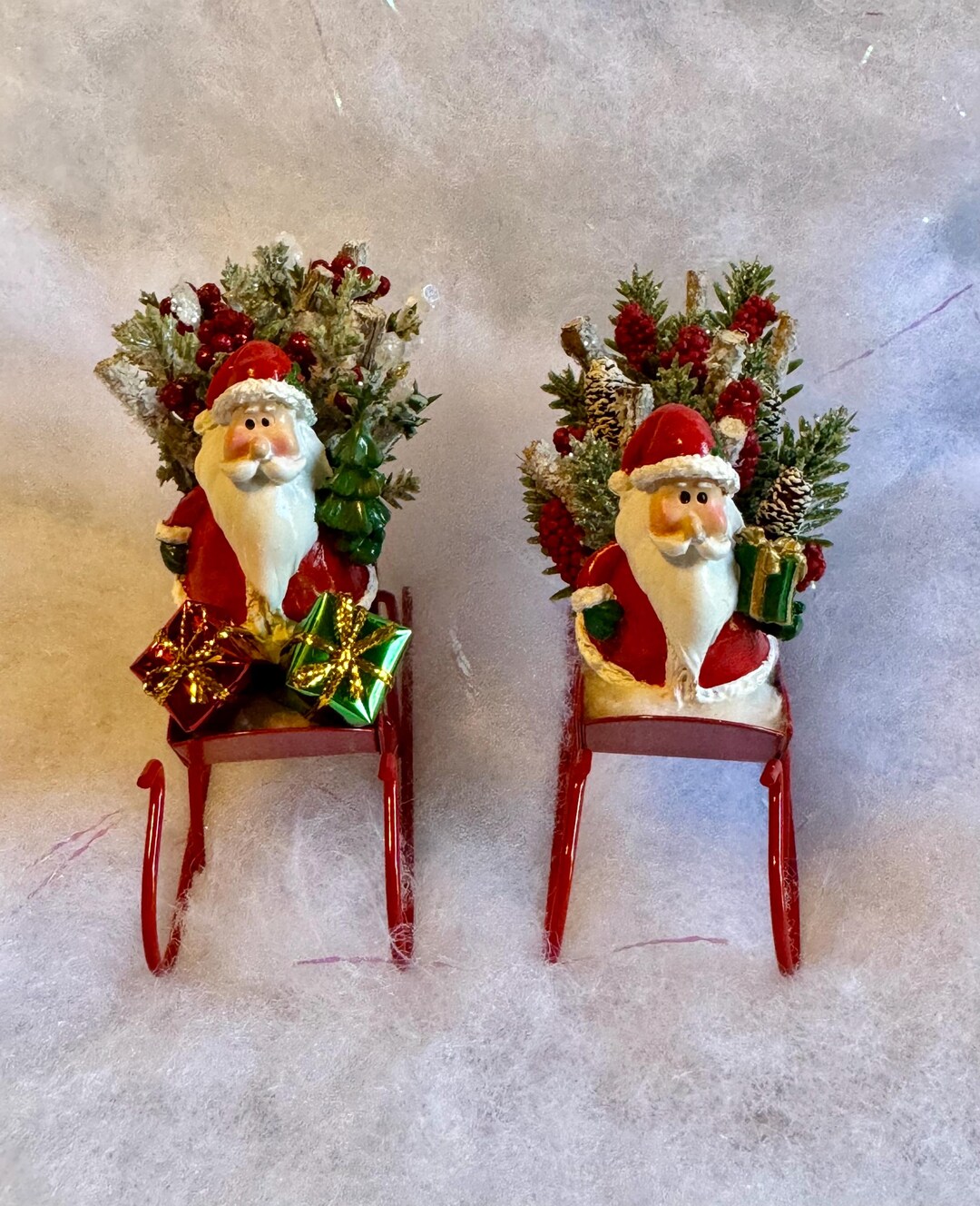 Miniature Christmas Sleigh - Your Choice - Christmas Miniatures ...