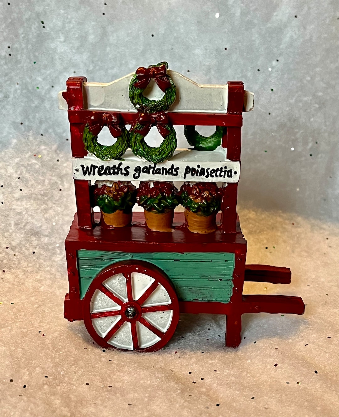 Miniature Christmas Cart - Christmas Miniatures - Fairy Garden ...