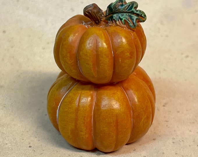 Miniature Stacked Pumpkins Halloween Miniatures Miniature Pumpkins ...