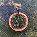 Miniature Pansy Sprouts in Terra Cotta Pot -one Inch Scale -fairy ...