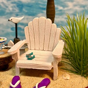 Miniature Beach Scene in Margarita Glass -ocean View -beach Miniatures ...