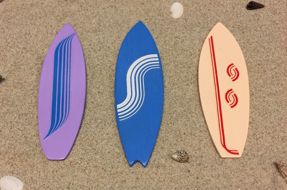 Miniature Surfboard You Choose Style Miniature Beach | Etsy