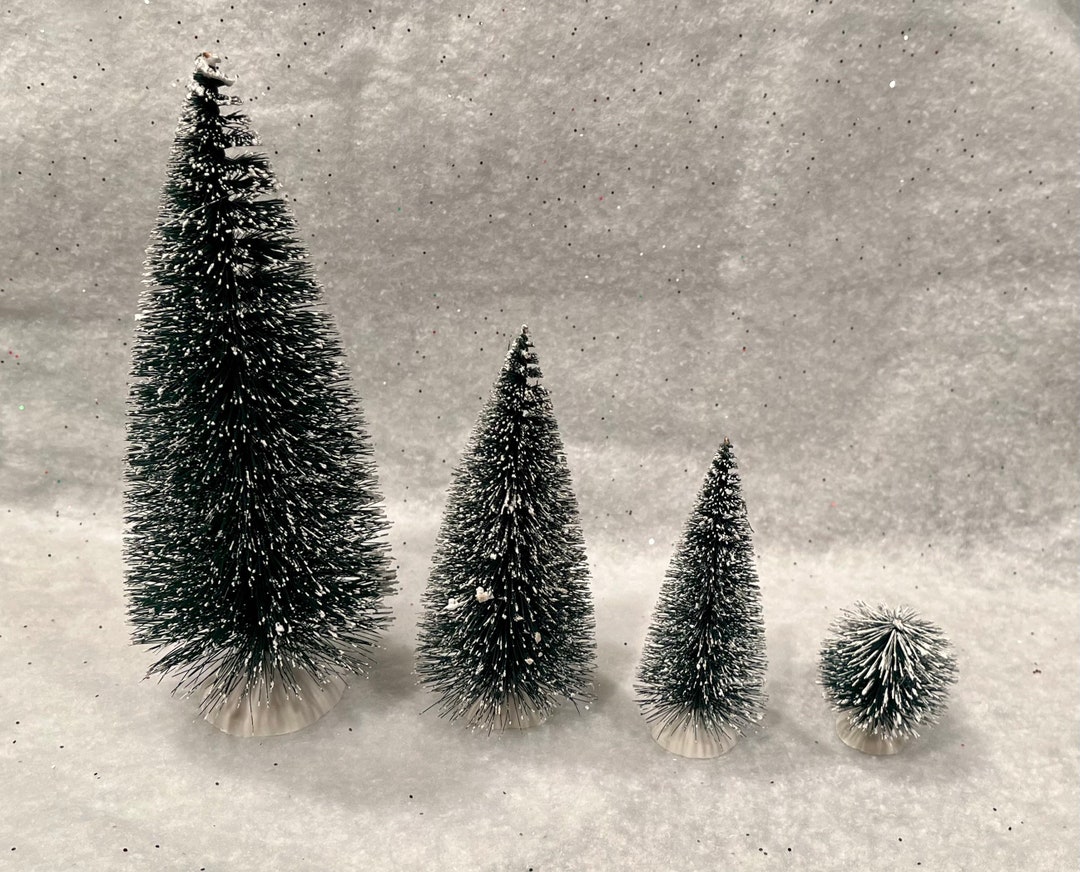 Miniature Snow Pine Trees - Your Choice - Christmas Miniatures -outdoor ...