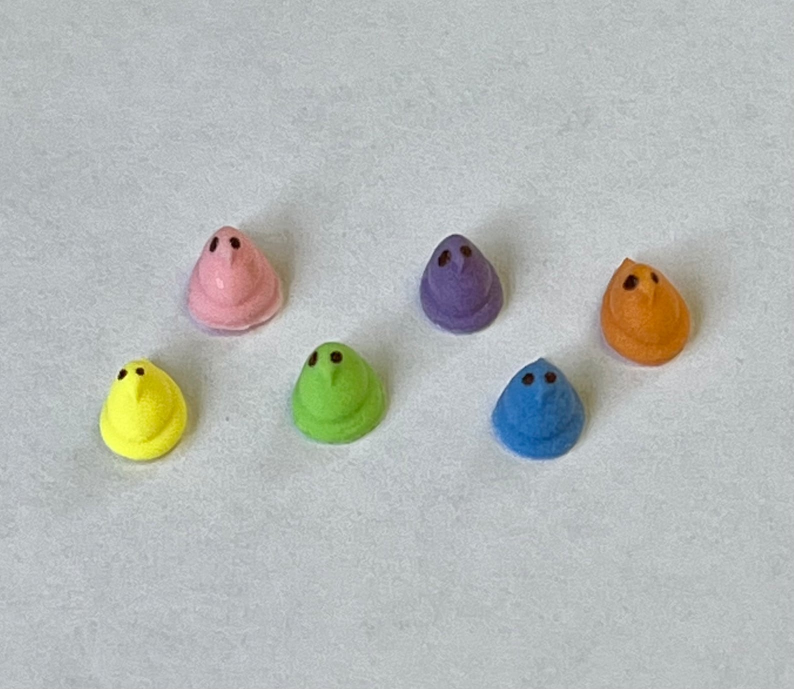 Miniature Peep Chicks or Peep Bunnies on Plate - Your Choice - Easter ...