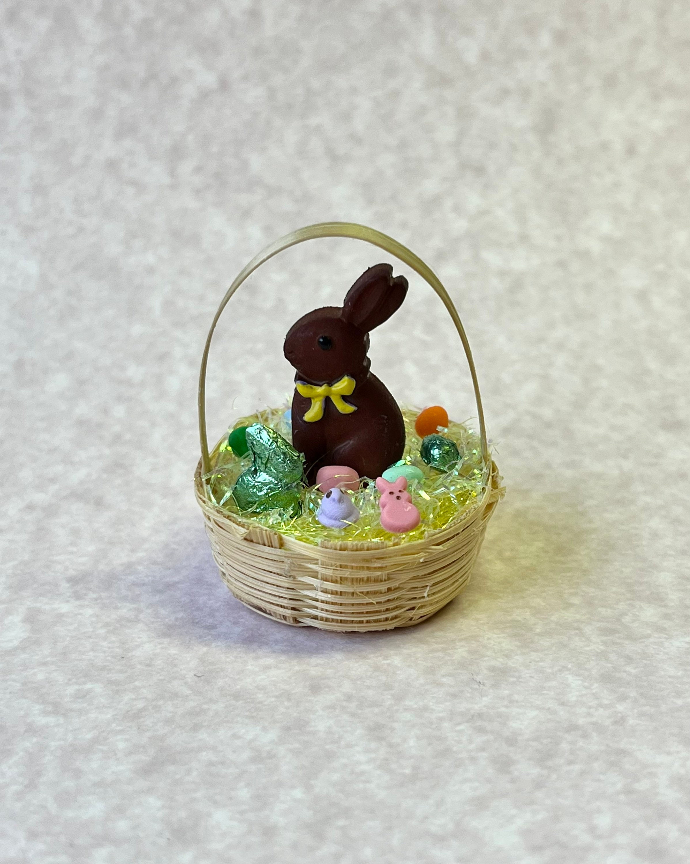 Miniature Easter Basket - Your Choice -miniature Chocolate Bunny ...