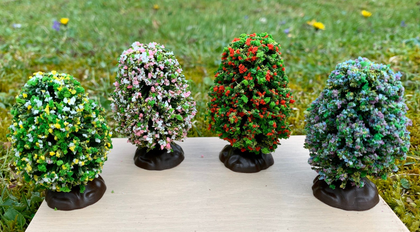 Miniature Spring Bushes Outdoor Miniatures Fairy Garden - Etsy