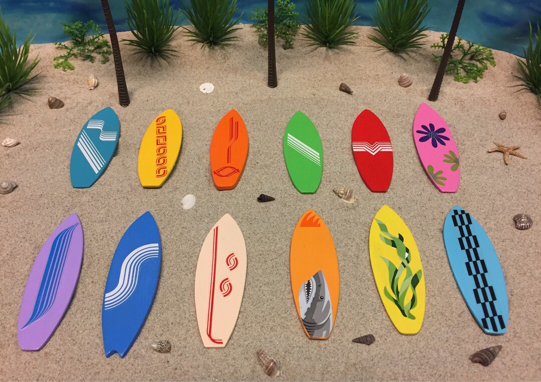 Miniature Surfboard - You Choose Style - Miniature Beach - Beach ...