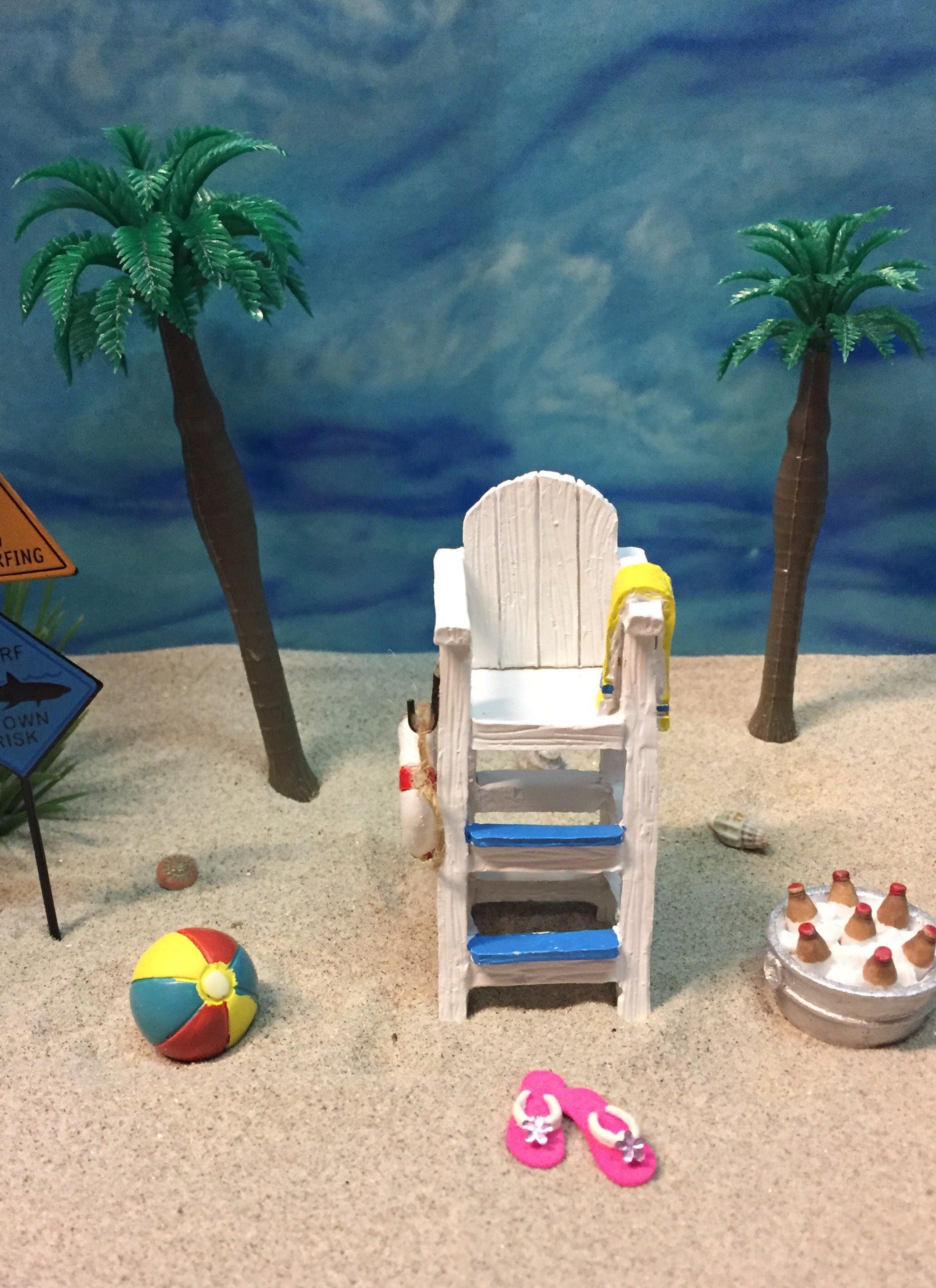Miniature Lifeguard Stand - Miniatures - Miniature Beach - Beach ...