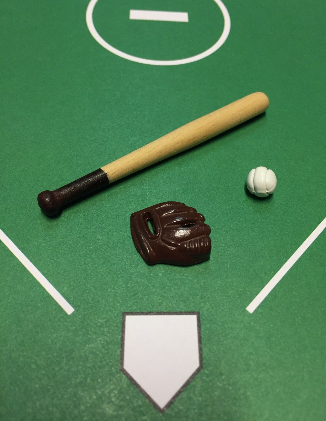 Miniature Baseball Bat Glove Ball - Miniature Sports -sports Miniatures ...