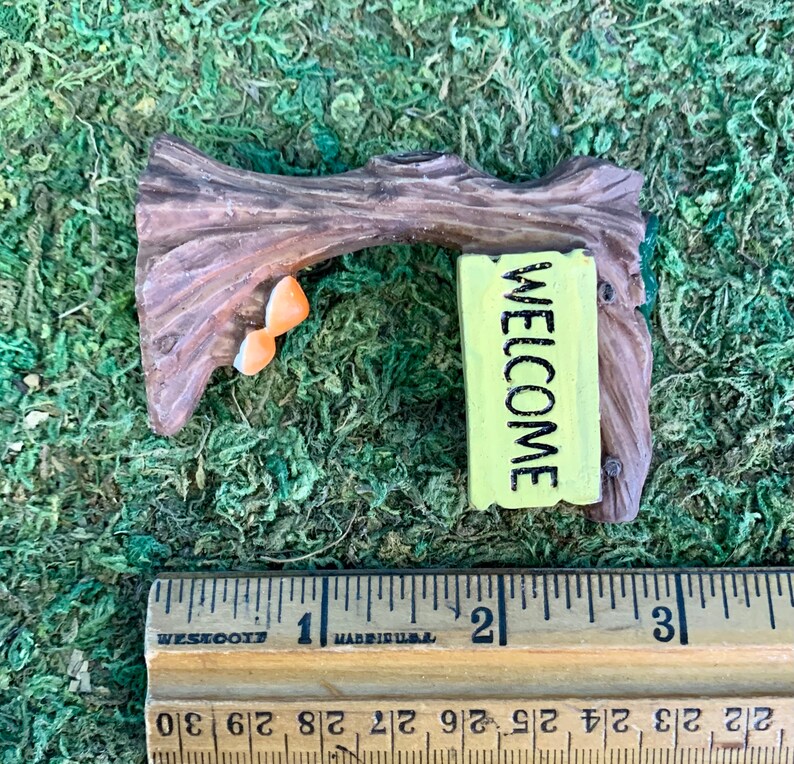 Miniature Welcome Sign Bird Bath Flowers Sign Your Choice - Etsy