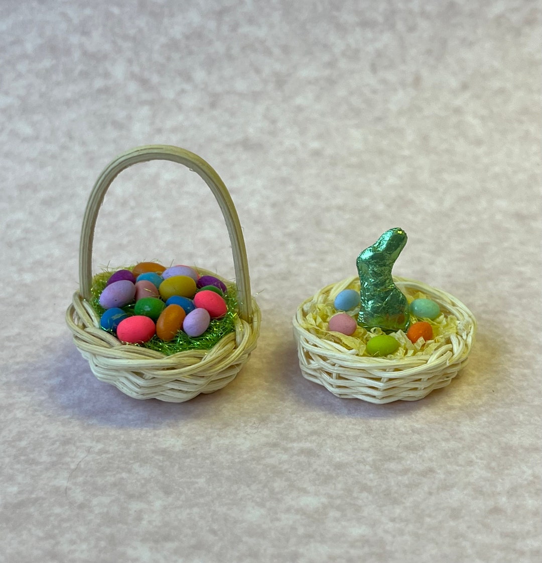 Miniature Easter Basket - Your Choice -miniature Chocolate Bunny ...