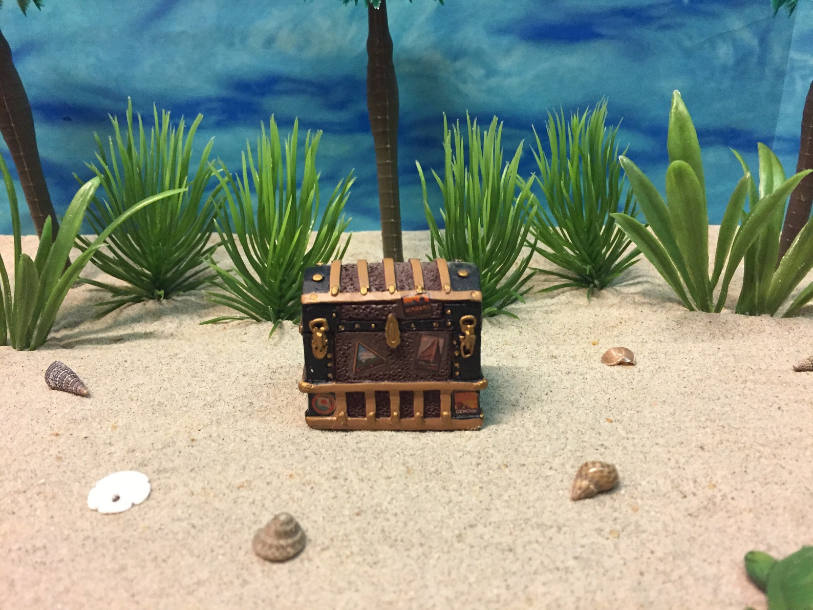 Miniature Travel Chest With Travel Stickers miniature Travel - Etsy