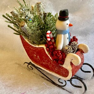 Miniature Christmas Sleigh - Your Choice - Christmas Miniatures ...
