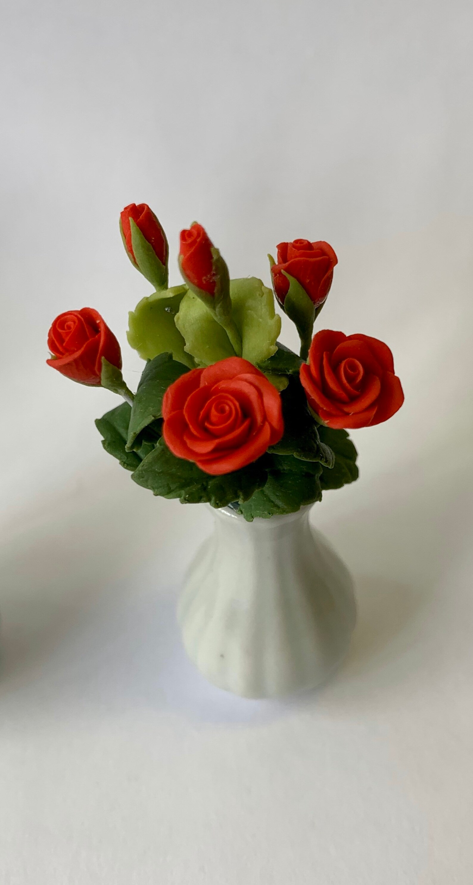 Miniature Roses in Glass Vase Your Color Choice Miniature - Etsy