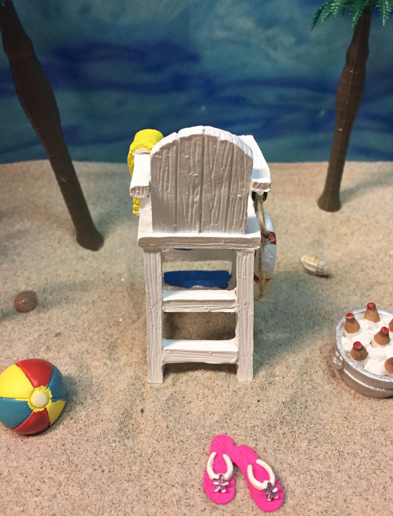 Miniature Lifeguard Stand - Miniatures - Miniature Beach - Beach ...