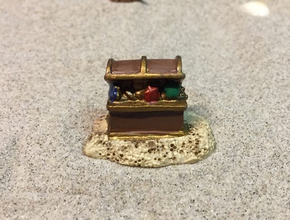 Miniature Treasure Chest Pirate Treasure Miniature Beach | Etsy