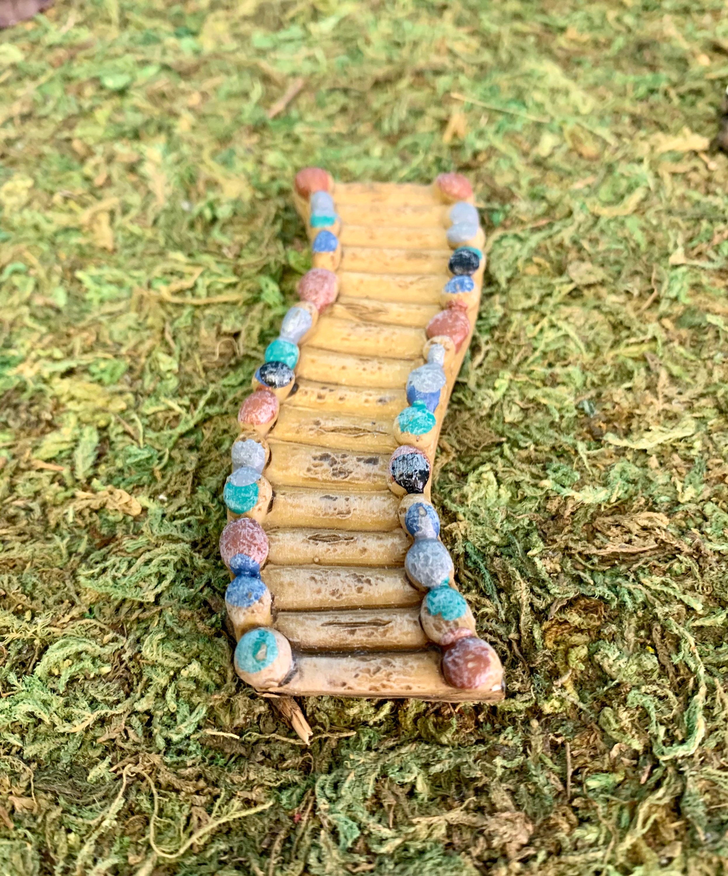 Miniature Welcome Sign Flower Bridge Walkway Pond Your | Etsy