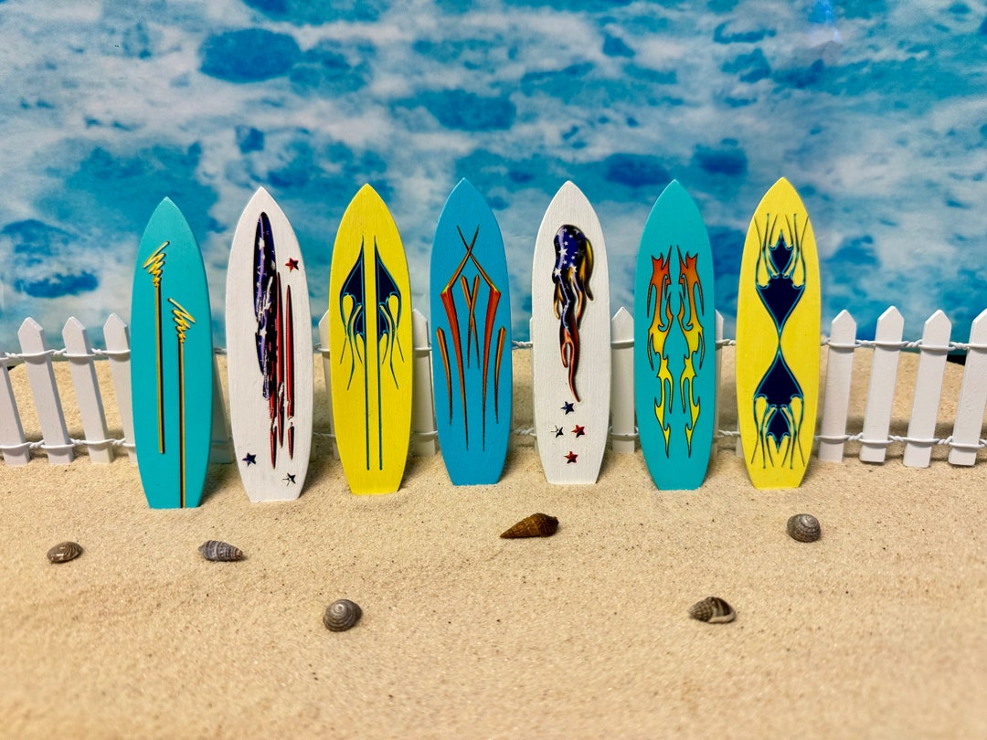 Miniature Surfboard - You Choose Style - Miniature Beach - Beach ...