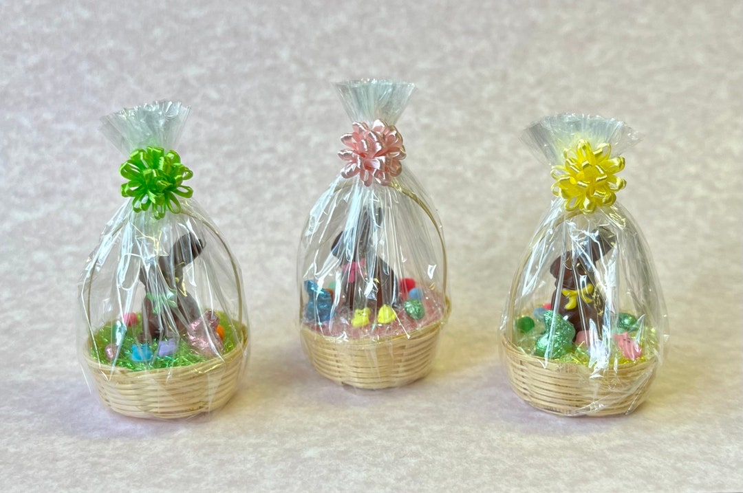 Miniature Easter Basket - Your Choice -miniature Chocolate Bunny ...
