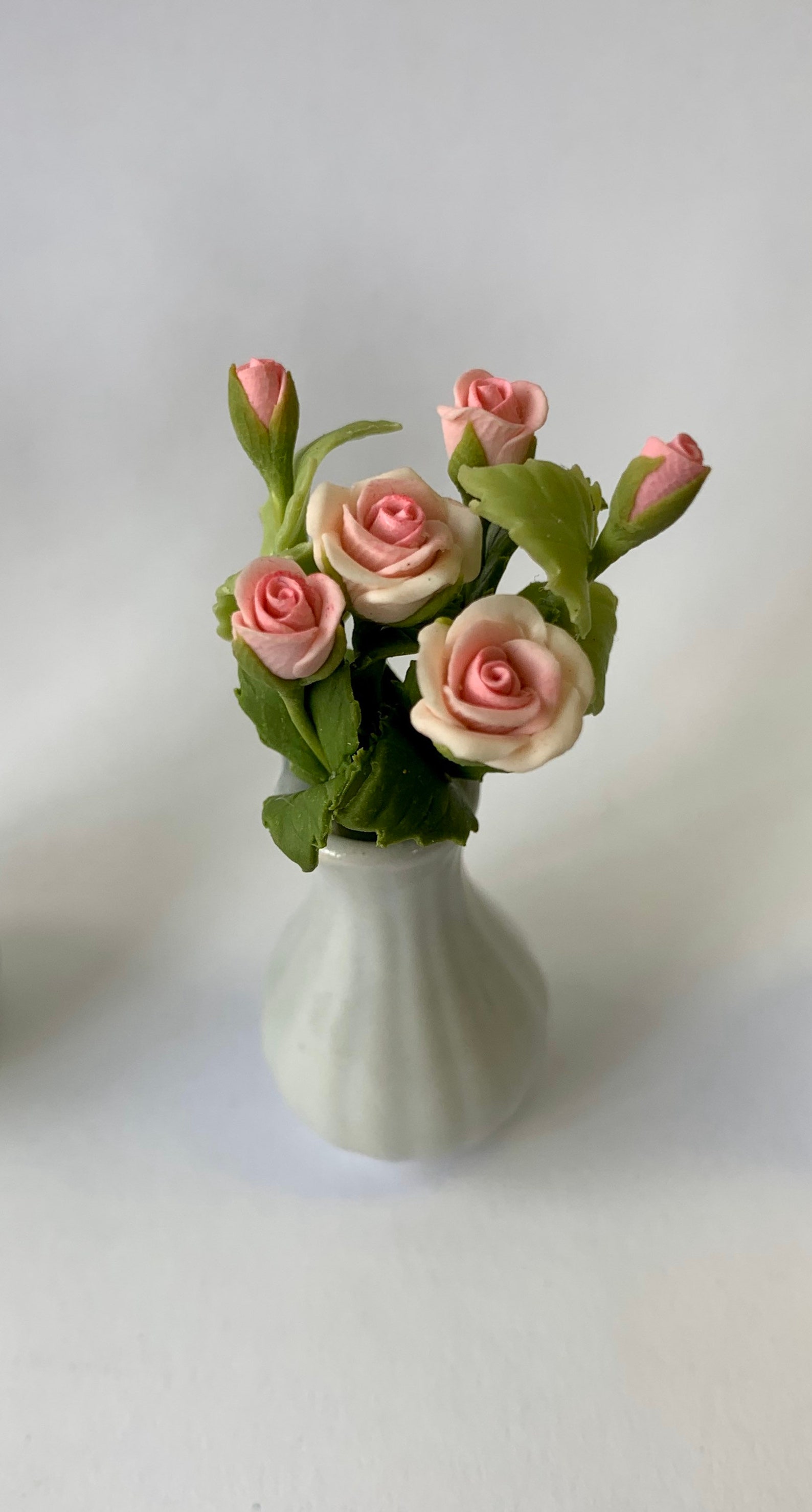 Miniature Roses in Glass Vase Your Color Choice Miniature - Etsy