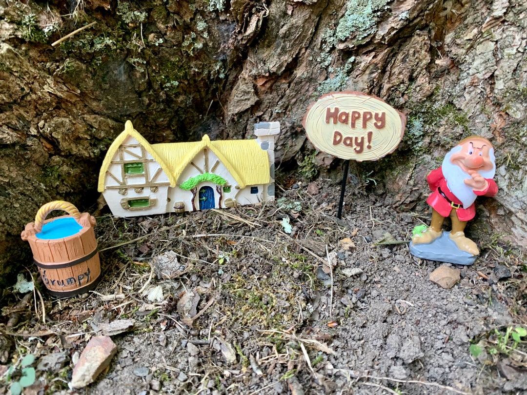 Miniature Grumpy Garden Set Fairy Garden Miniature Garden - Etsy