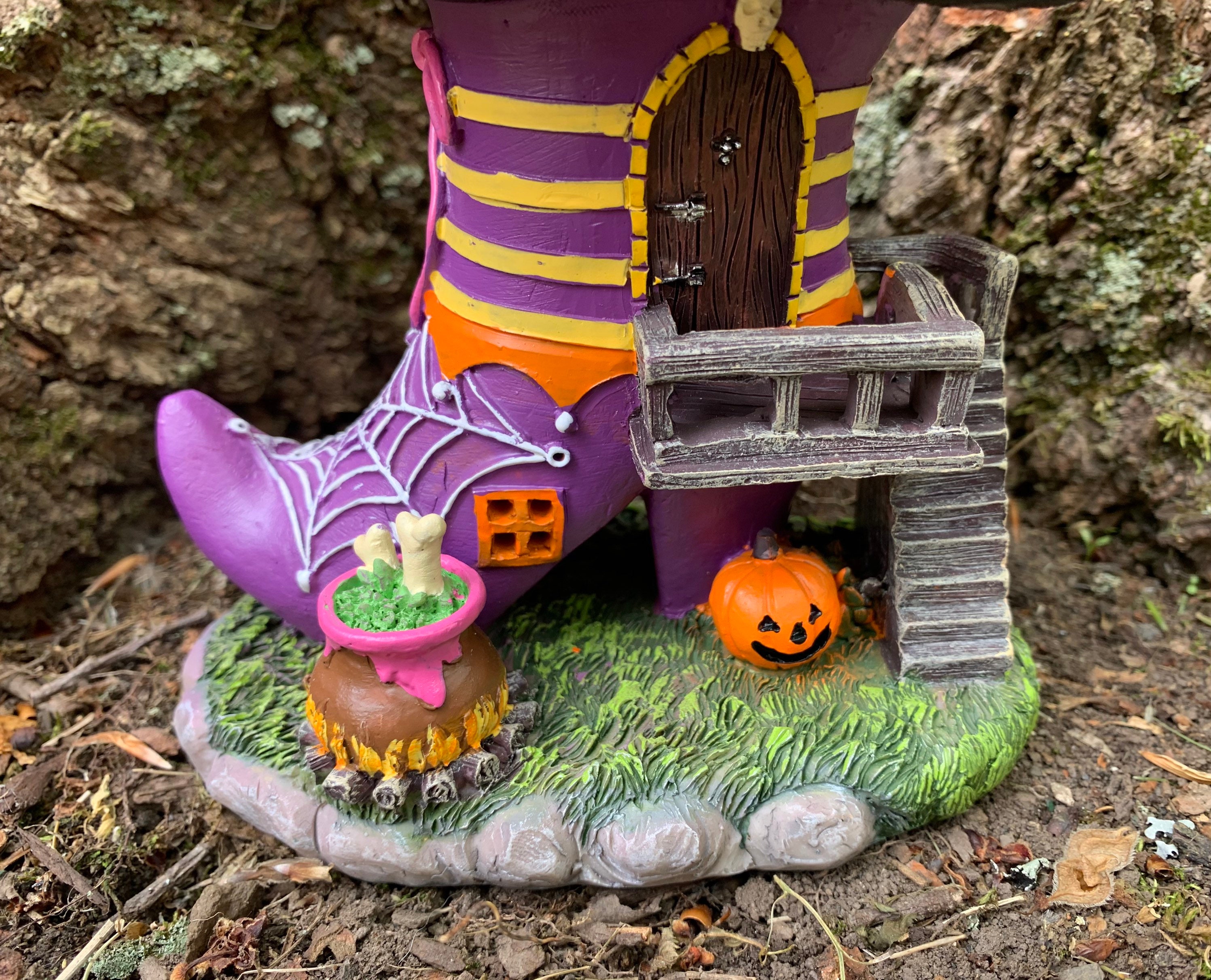 Miniature Witch Boot Fairy House With Working Lights | Etsy