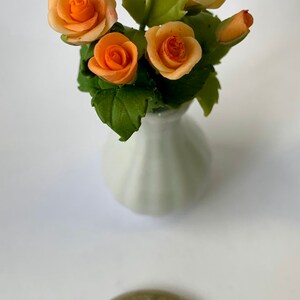 Miniature Roses in Glass Vase Your Color Choice Miniature Flowers Fairy ...