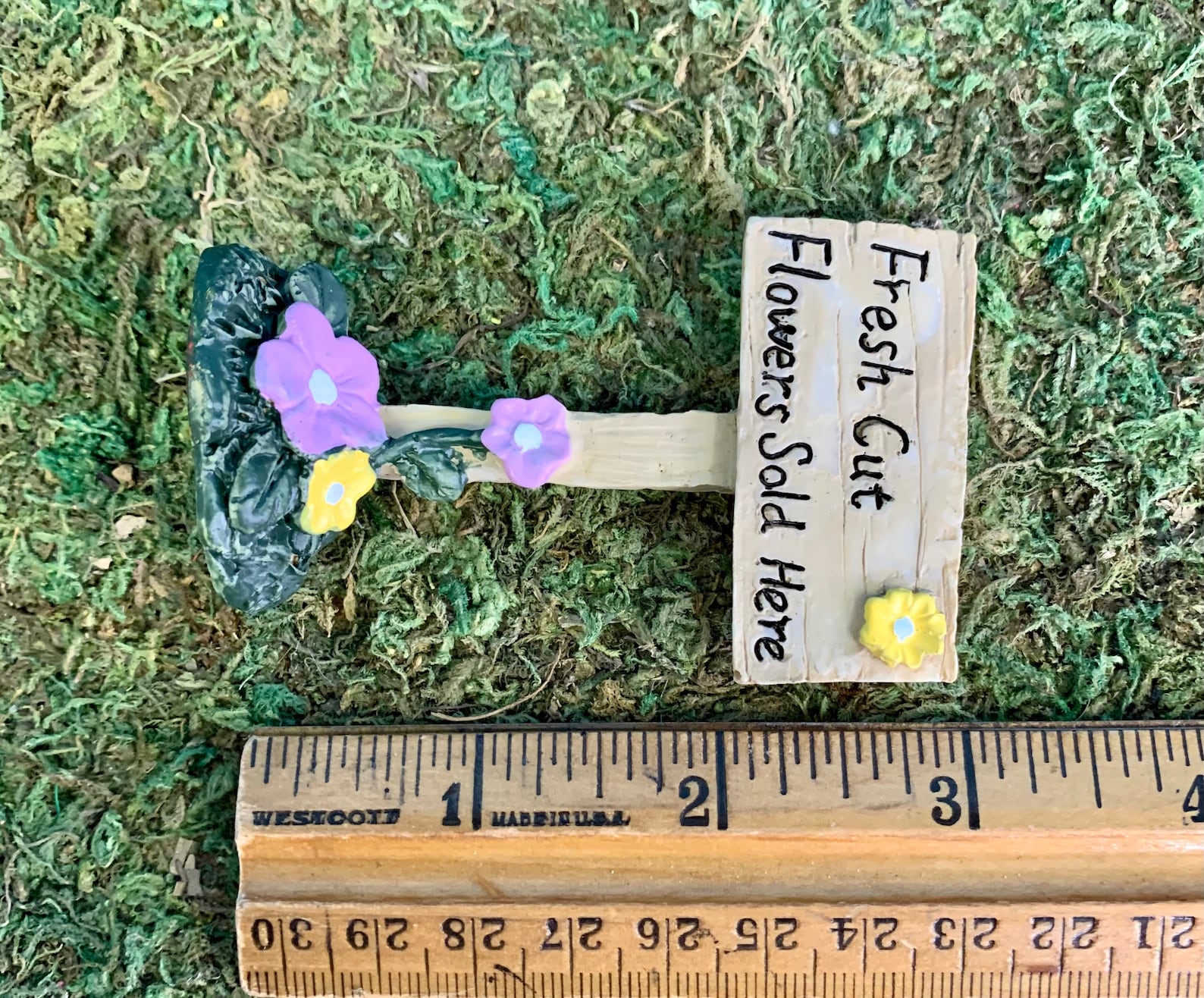 Miniature Welcome Sign Bird Bath Flowers Sign Your Choice - Etsy