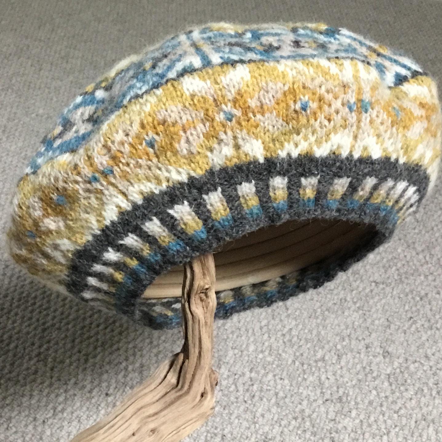 Tam, Hat, Hand Knitted, Shetland Wool, Traditional, Fairisle - Etsy