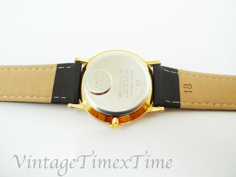 Timex Men's Retro Watch 1988 Gold Dial With Quartz Movement - Etsy