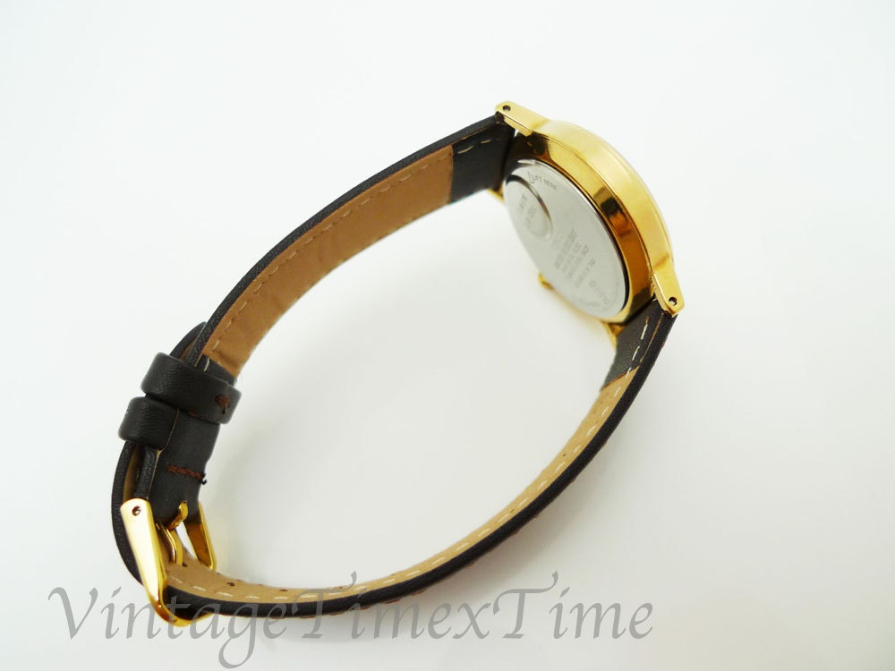 Timex Men's Retro Watch 1988 Gold Dial With Quartz Movement - Etsy UK