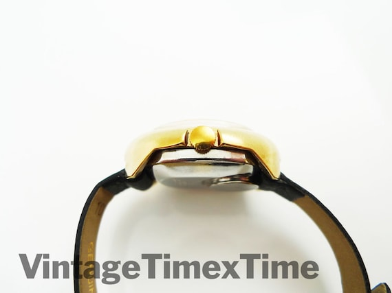 Timex Electronic 1973 Ladies Gold Dial Oval Shaped Ca… - Gem