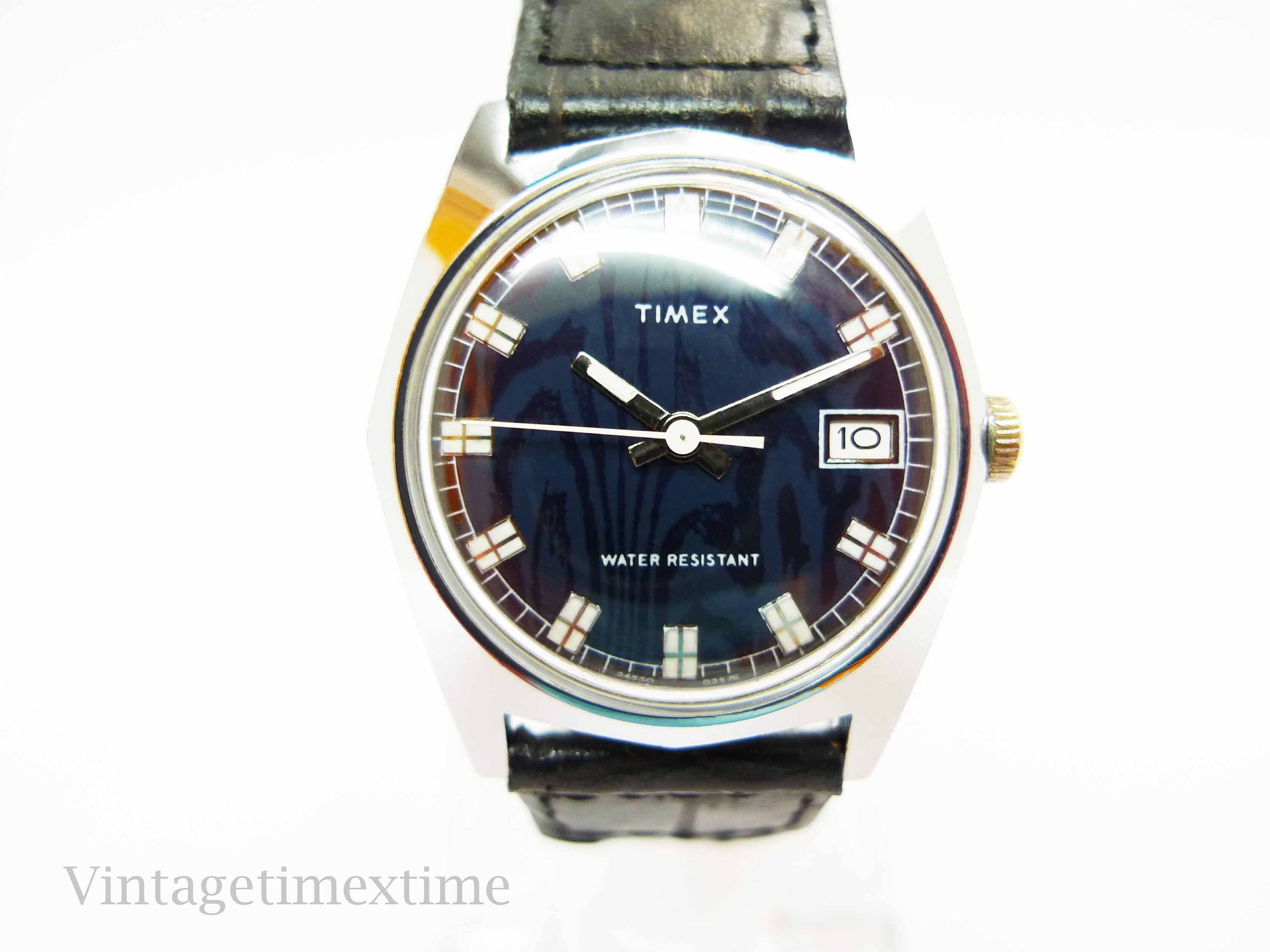Timex Sprite Men's Watch 1976 Blue Marble Dial Complete - Etsy