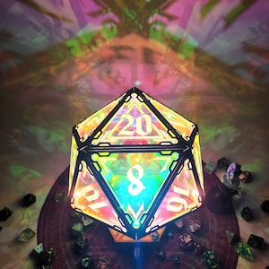 Natural Roll: D20 Mood Light and Table Lamp for Roleplay Gaming Home ...